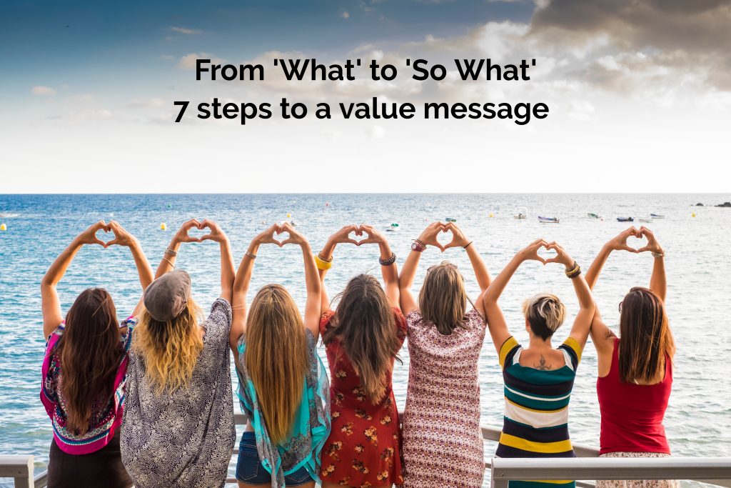 From ‘what’ to ‘so what’ - 7 steps to building a value message - Words2Win